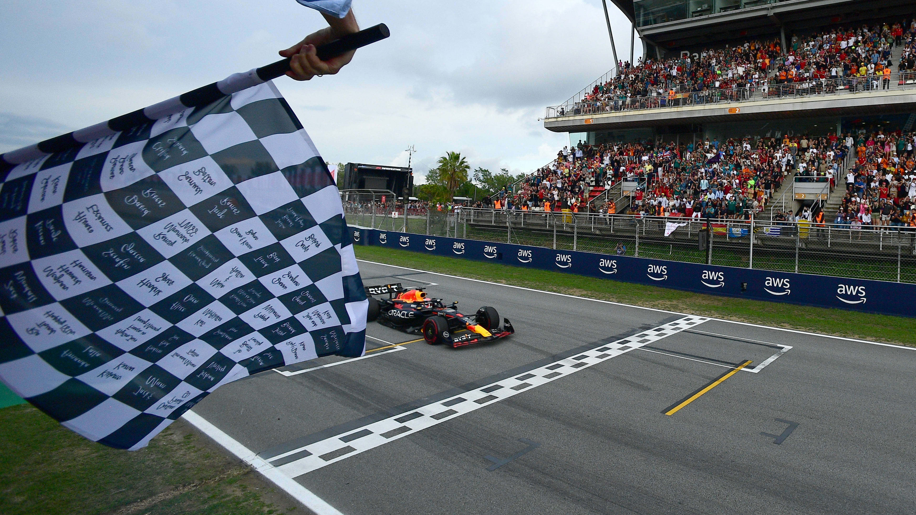 Have your name on the Spanish Grand Prix Chequered Flag